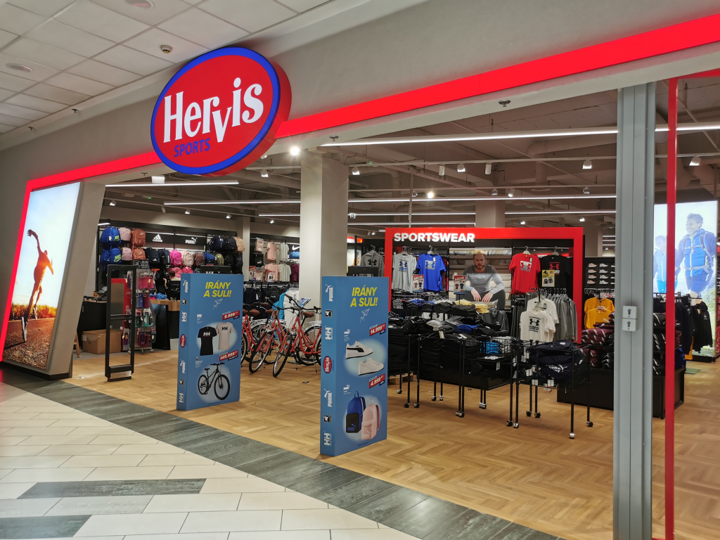 Csaba Center | Bevásárló-és Szórakoztatóközpont | Hervis